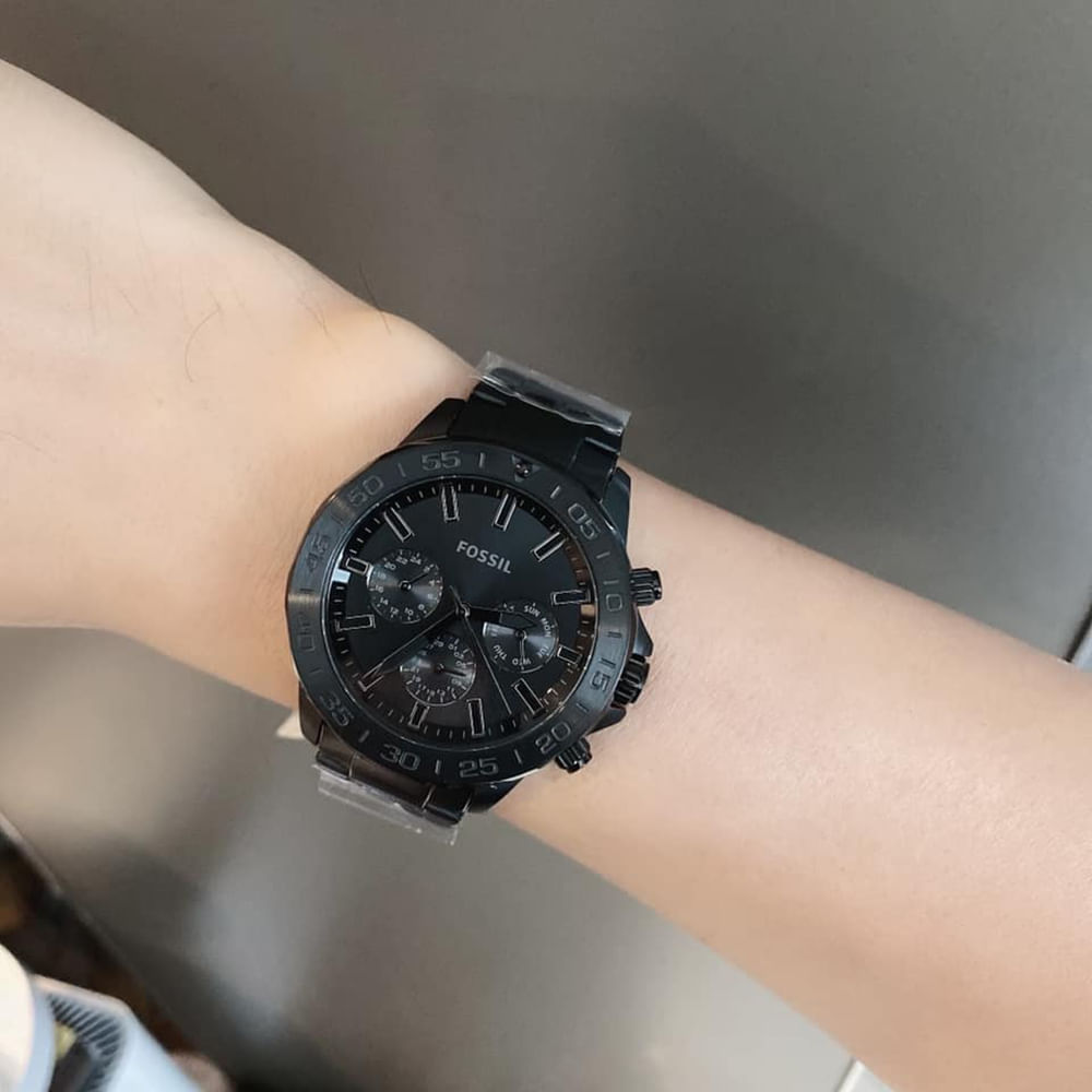 Reloj Fossil Bannon BQ2587 Multifuncional Acero Inoxidable Negro ...