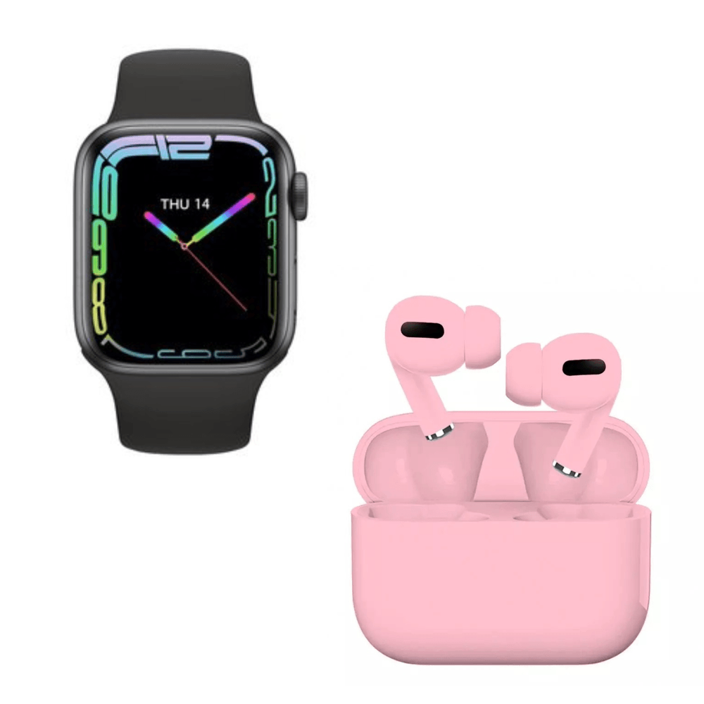 Pack Smartwatch T900 Pro Max L Serie 9 Negro y Audífonos I13 Pro Rosado | plazaVea - plazaVea