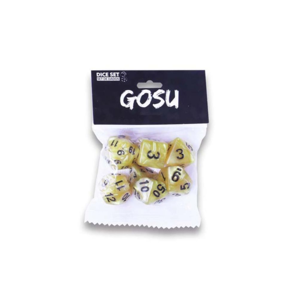 Set De 7 Dados Gosu: Glossy Yellow | plazaVea - plazaVea