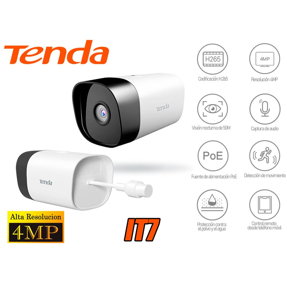 Cámara Seguridad Ip Exterior Tenda It7 Uhd 4mp | plazaVea - plazaVea