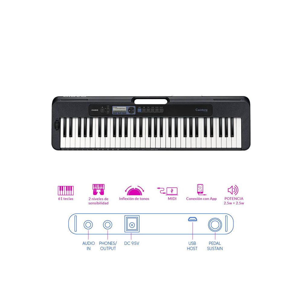 Teclado Casio Cts-300 Pack Sensible Portatil | plazaVea - plazaVea