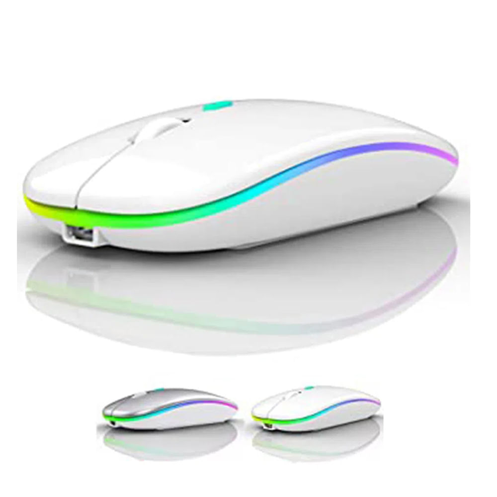Mouse Blanco Inalambrico Led con Bluetooth | plazaVea - Supermercado