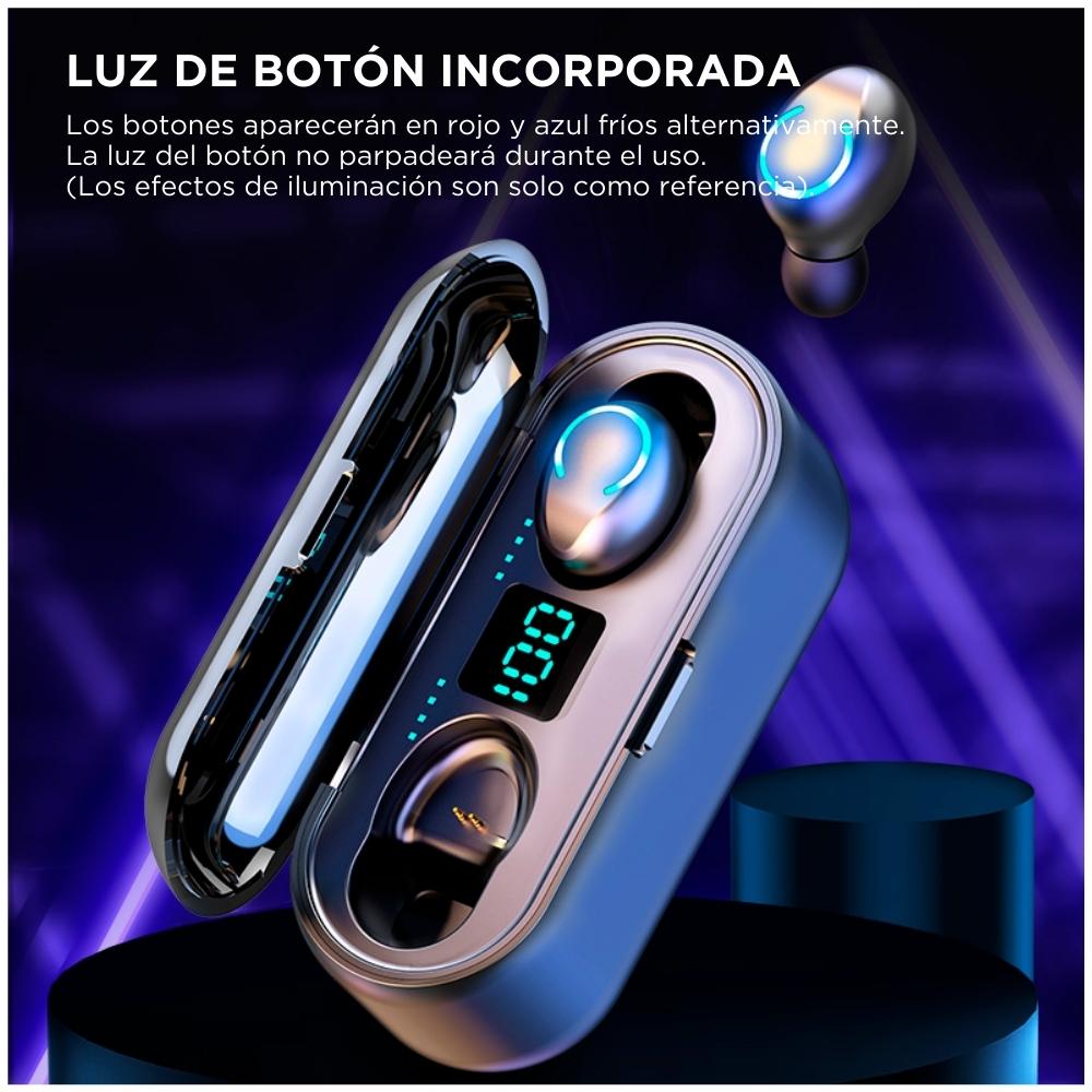 Audífonos Bluetooth Inalámbrico Power Bank Touch F9 Negro | plazaVea - plazaVea
