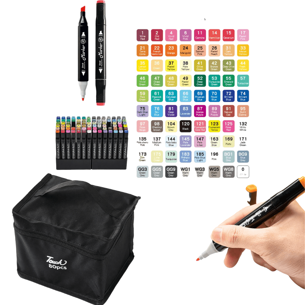 Plumones Touch 80 Piezas Doble Punta | plazaVea - plazaVea