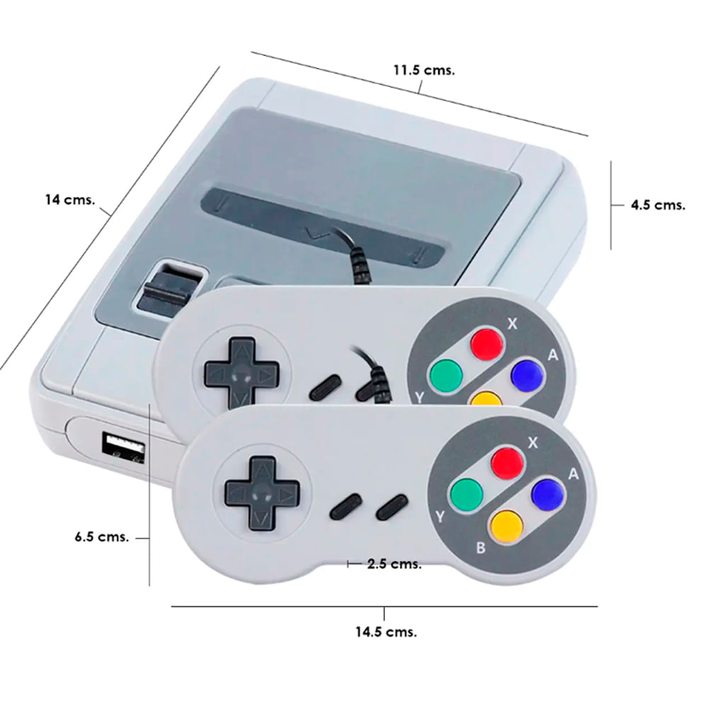 Mini Consola Retro con 620 Juegos Arcade 8Bit NES con 2 Mandos ...