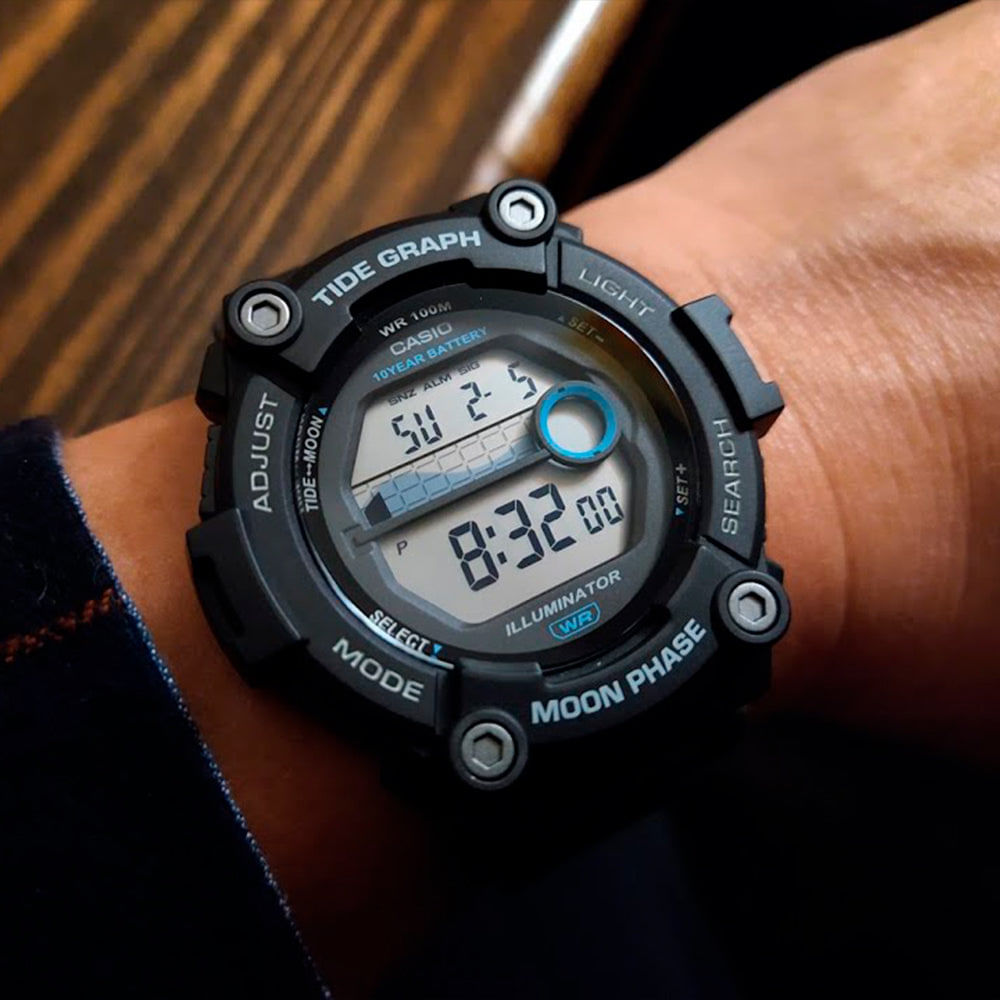 Reloj Digital Casio para Hombre Resina WS1300H-1AV Color Gris Oscuro ...