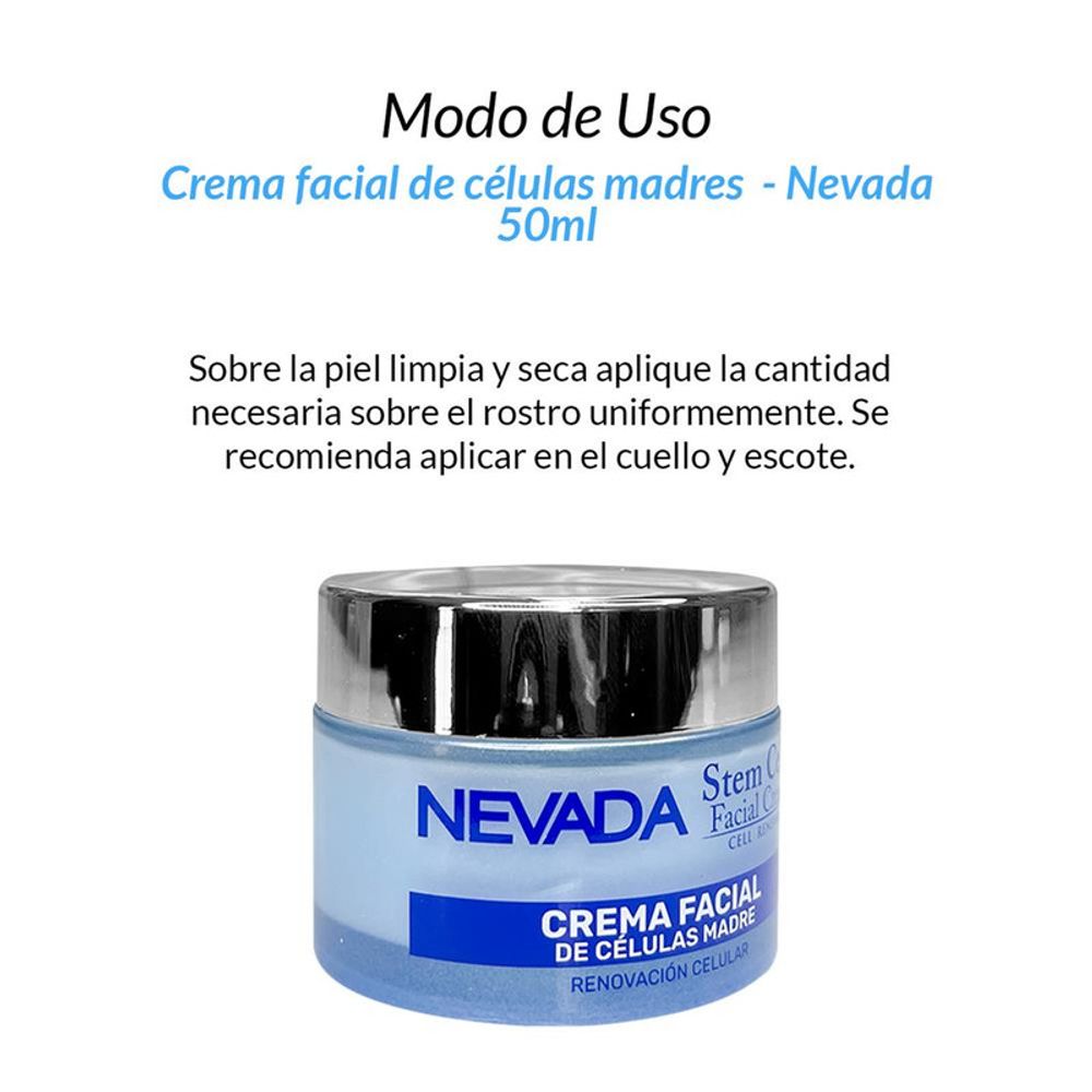Crema Facial de Células Madres Nevada 50ml 2 Unidades | plazaVea - plazaVea