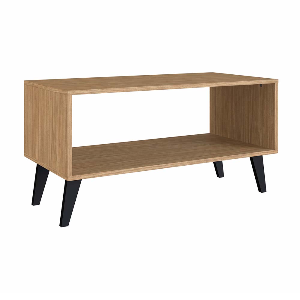 Mesa de Centro Milan Maple/Metal 46x90x45cm | plazaVea - plazaVea