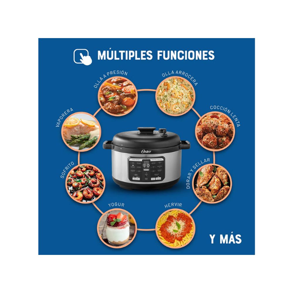 Multi-Olla Rápida Oster Ovalada de 5.7L con 15 Funciones | plazaVea - plazaVea