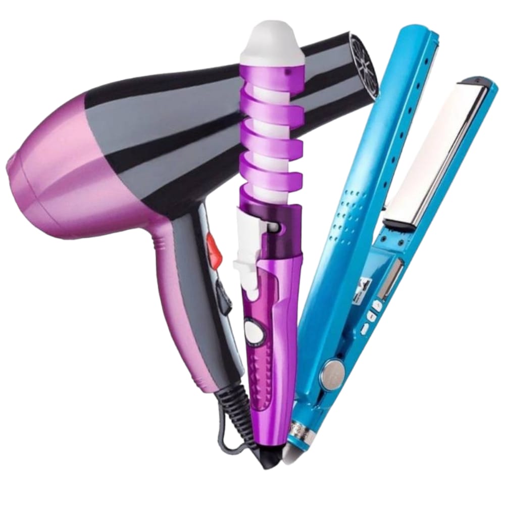 Trio Plancha Nano Plancha Secadora Rizador Ondulador | plazaVea - plazaVea