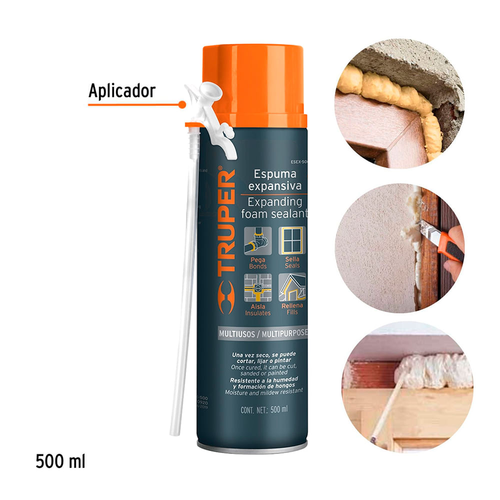 Espuma Expansiva 500 ml Truper ESEX-500 | plazaVea - plazaVea