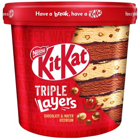 Helado NESTLE Kit Kat Triple Layers Pote 900ml | plazaVea - Supermercado
