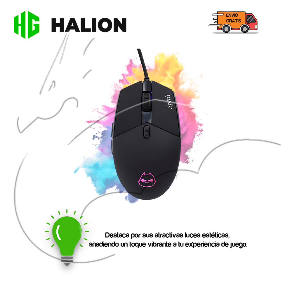 Mouse Gamer Halion Spirit Ha-m428 | plazaVea - plazaVea