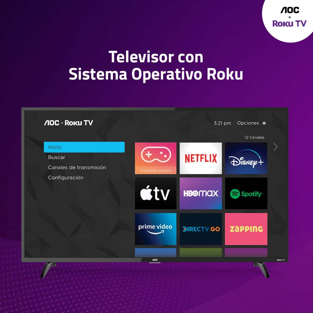 Televisor AOC LED 32" HD Smart TV 32S5135 | plazaVea - plazaVea