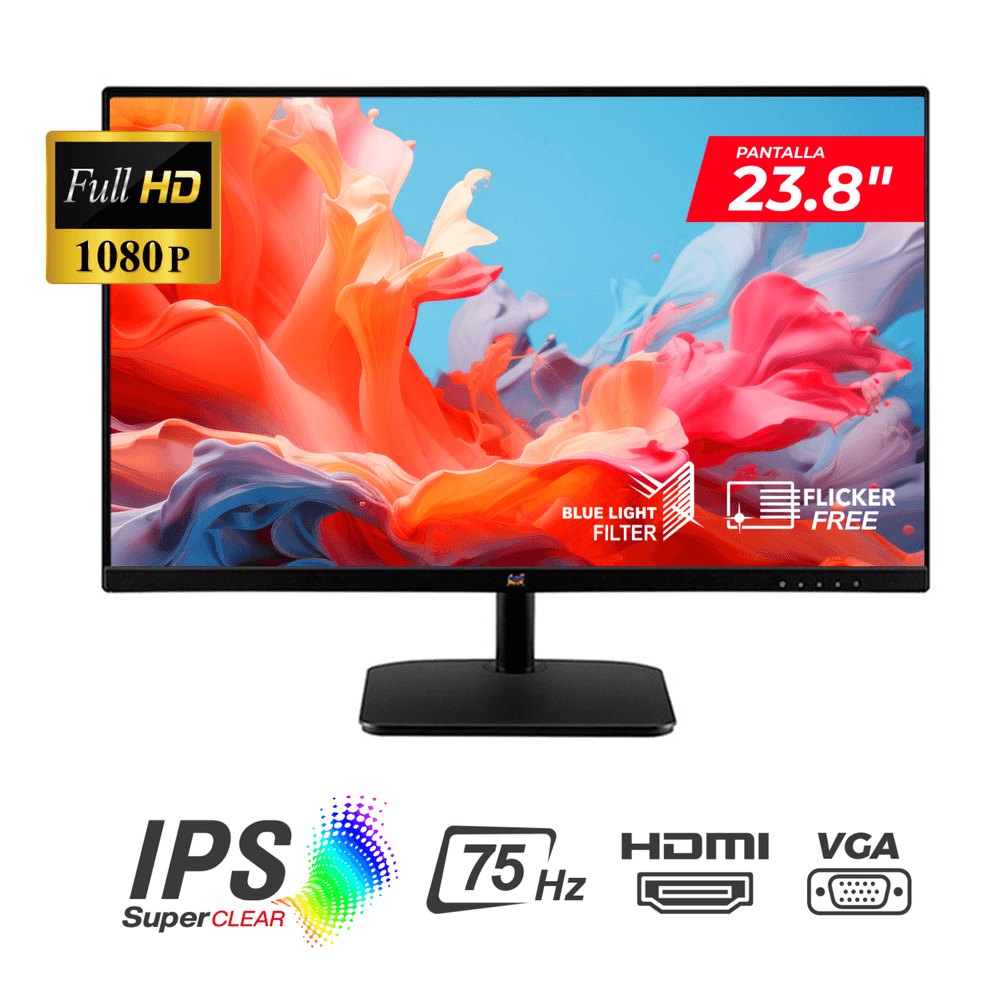 Monitor Viewsonic Led Va2435-H Ips 23.8" 1920 X 1080 75HZ Hdmi Vga ...