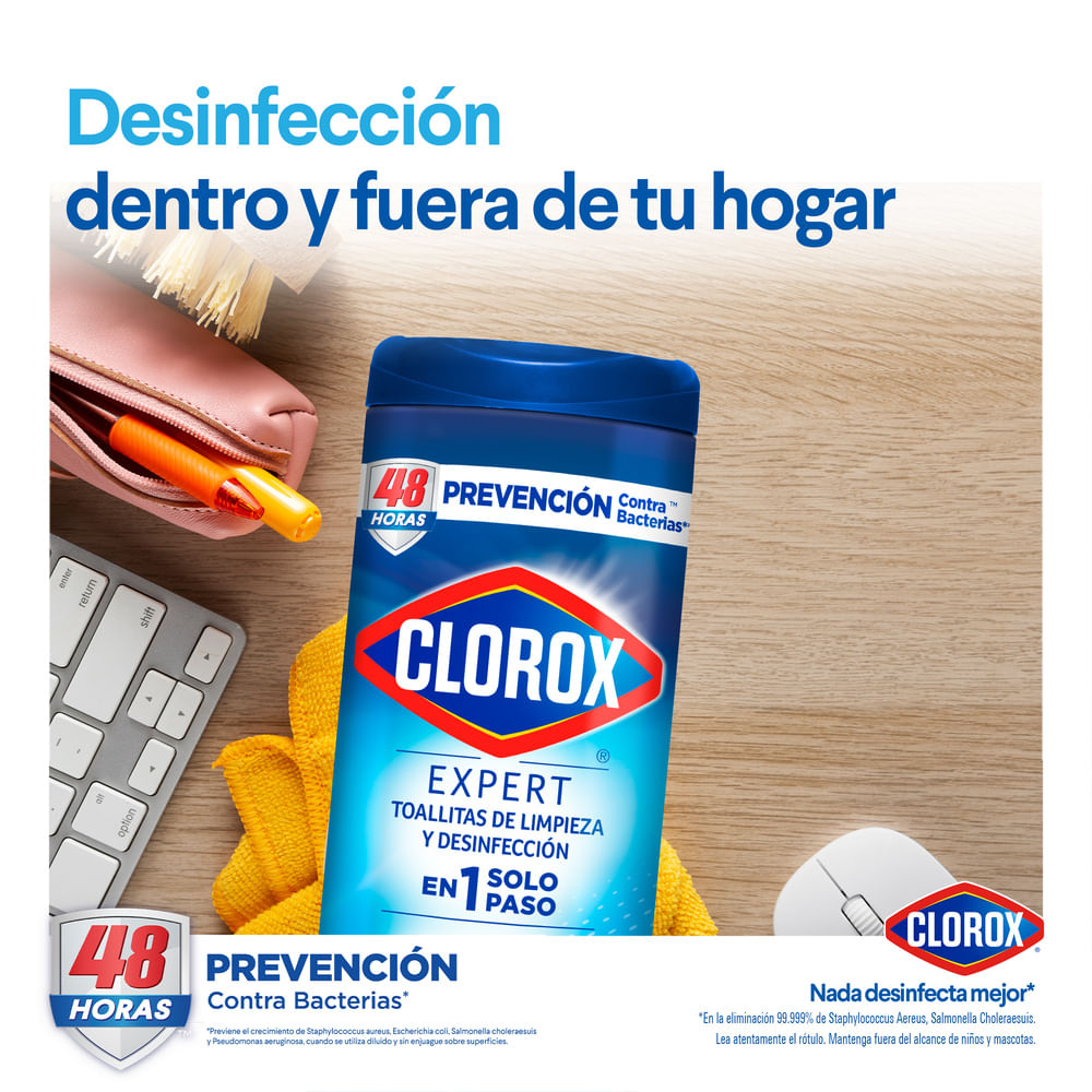 Toallitas Desinfectantes CLOROX Expert Canister 35un | plazaVea - plazaVea