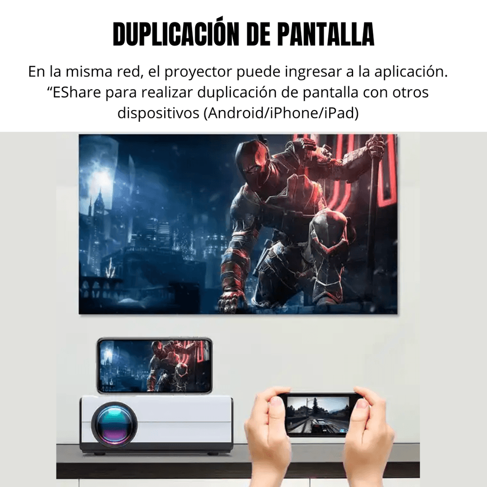 Proyector Portatil Multimedia Smart Android Wifi Bluetooth LinkMax 232 ...