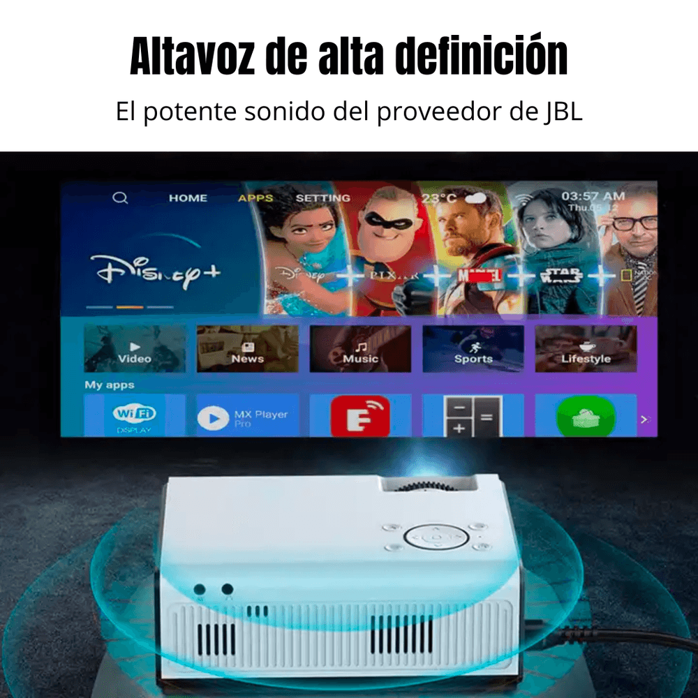Proyector Portatil Multimedia Smart Android Wifi Bluetooth LinkMax 232 ...