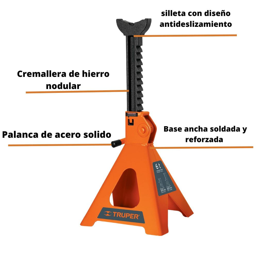 Caballete 6 toneladas / 2 piezas, para camión, camioneta | plazaVea ...