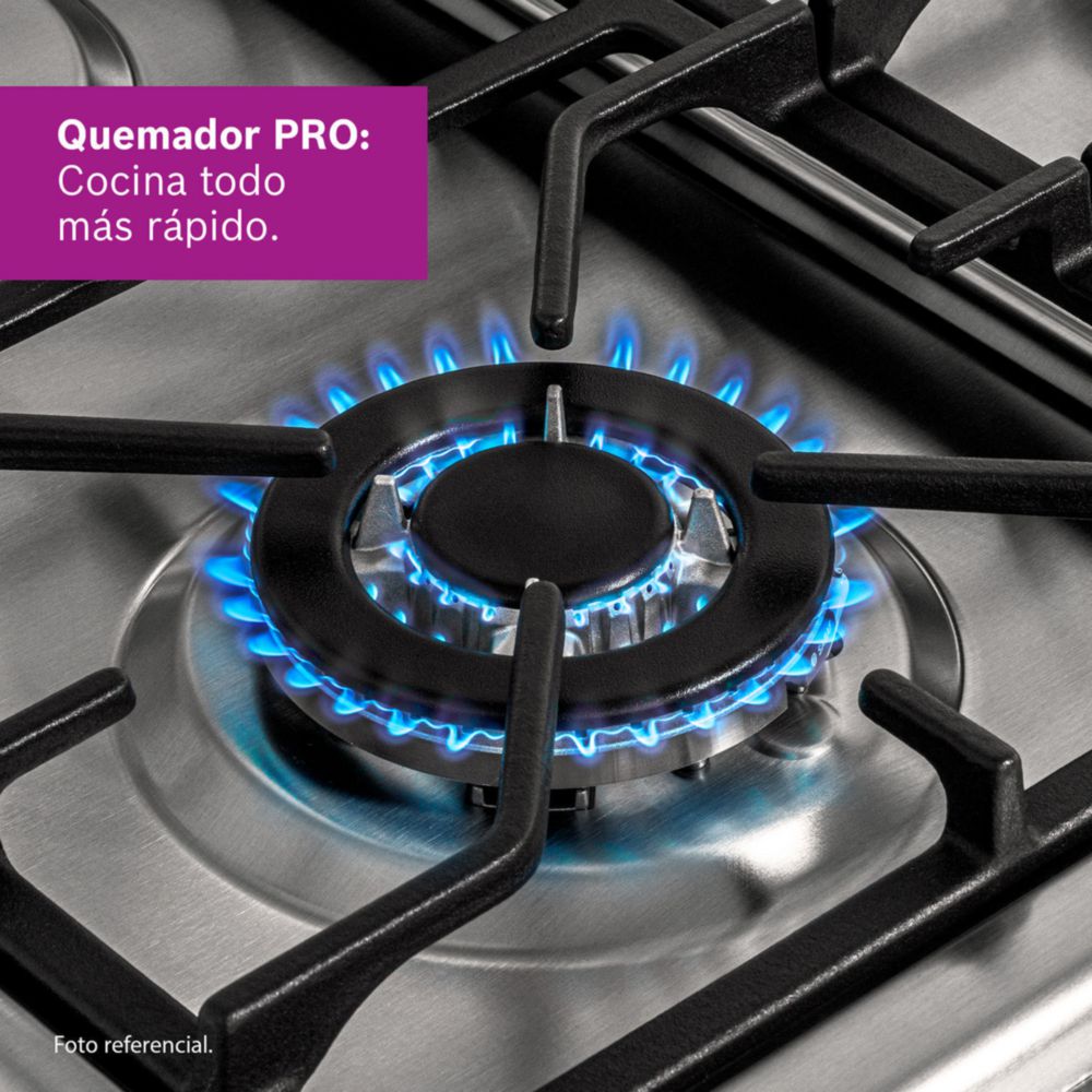 Cocina Bosch a gas 4 Hornillas Pro 445 Inox Max | plazaVea - plazaVea