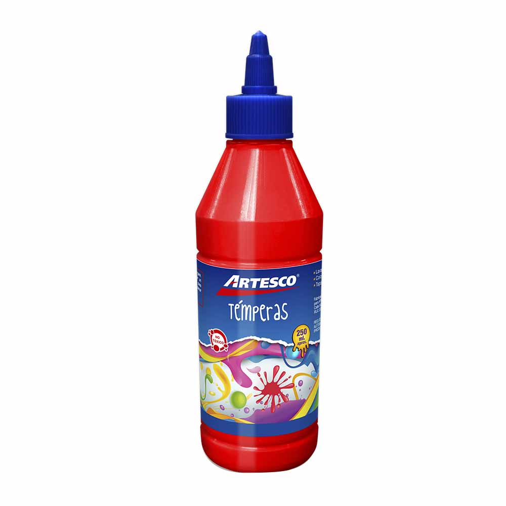 Témpera ARTESCO Kids Rojo Frasco 250ml | plazaVea - Supermercado