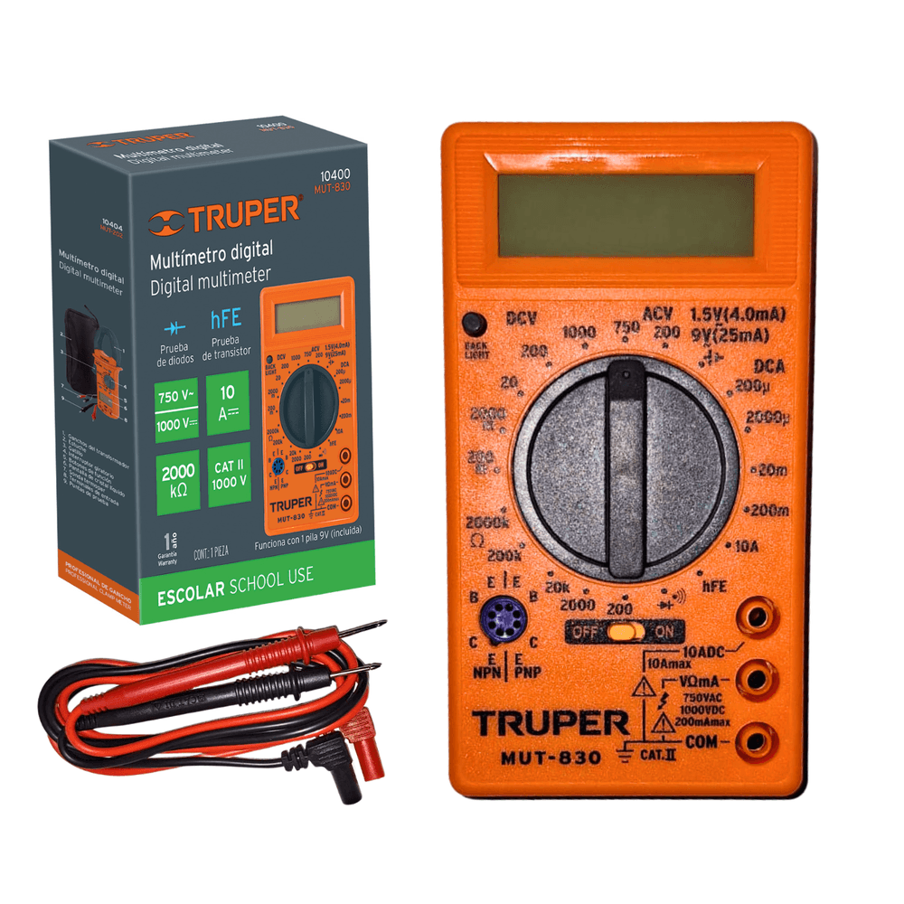 Multímetro Digital Multitester Truper 10400 | plazaVea - plazaVea