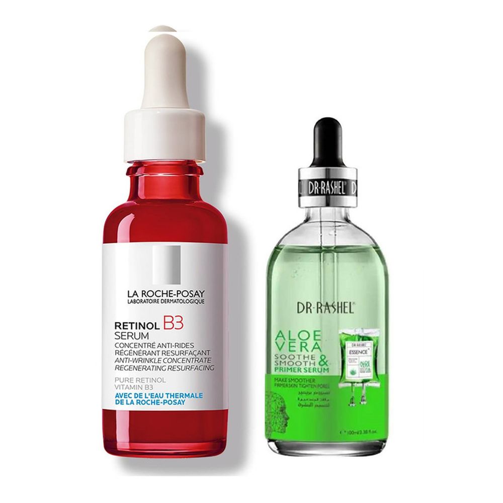 Retinol B3 Serum 30Ml La Roche Posay y Serum Aloe Vera Doctor Rashel ...