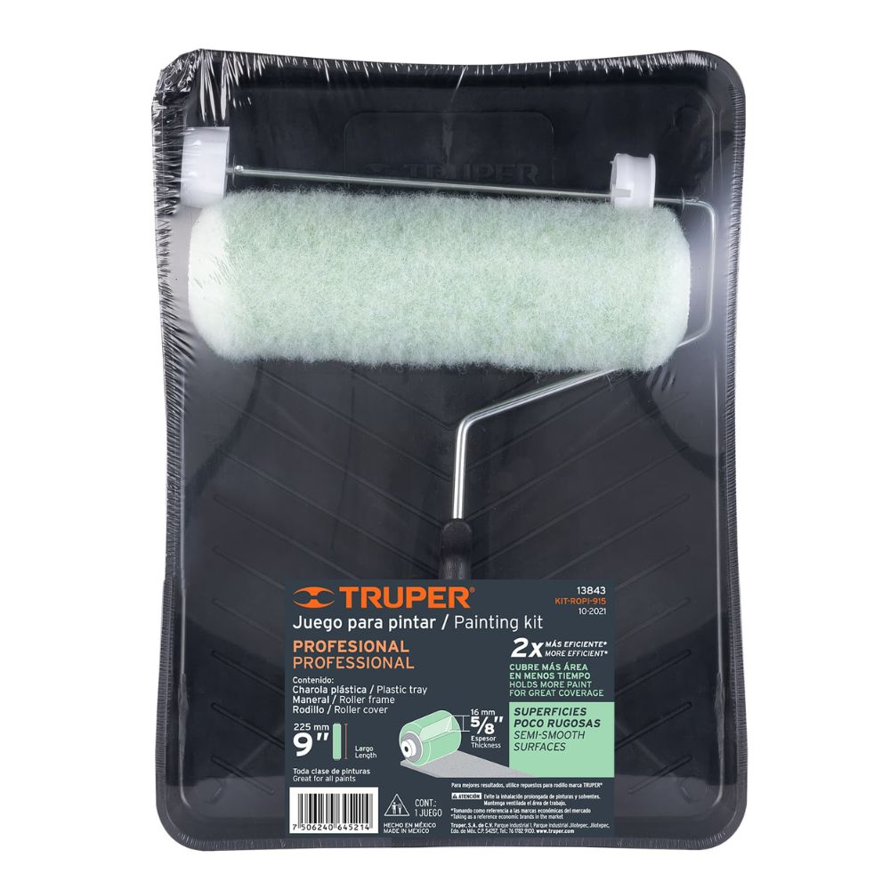 Kit para pintar rodillo bandeja - truper | plazaVea - plazaVea