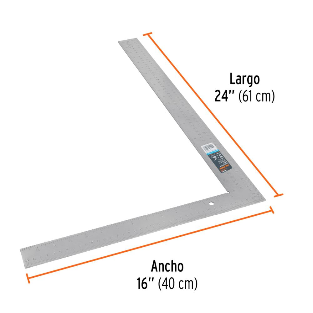 Escuadra grande de Acero 16x24 pulgadas - Truper | plazaVea - plazaVea