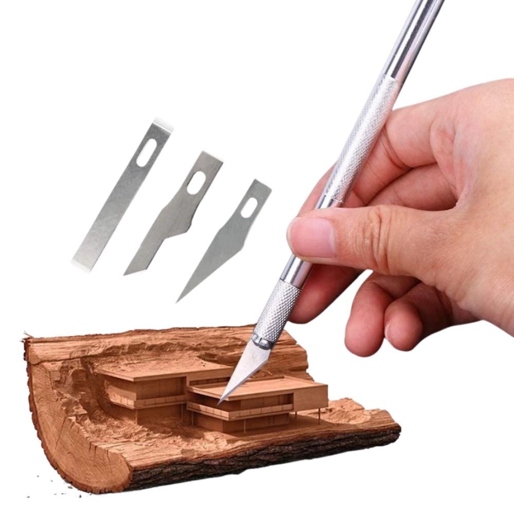 Juego Cutter precisión Cuchilla Exacto Hobby Truper 11 Piezas ...