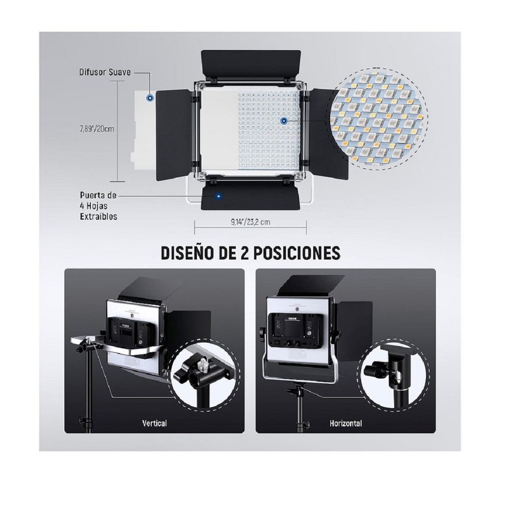 Kit Luz Led Neewer 660 Pro Rgb Led | plazaVea - plazaVea