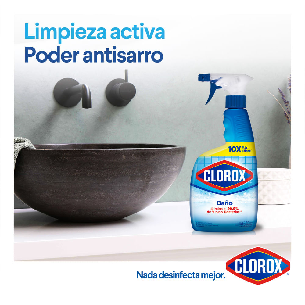 Desinfectante CLOROX Baño Botella 500ml| plazaVea - plazaVea