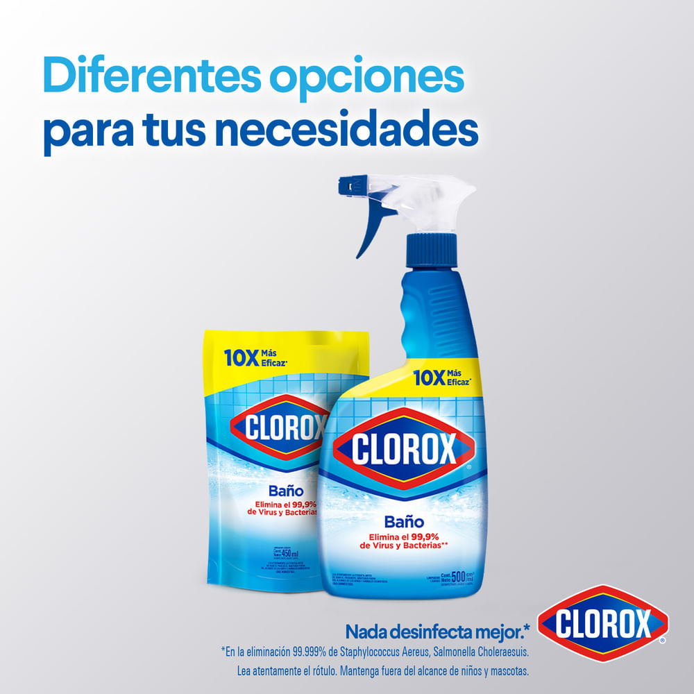 Desinfectante CLOROX Baño Botella 500ml| plazaVea - plazaVea