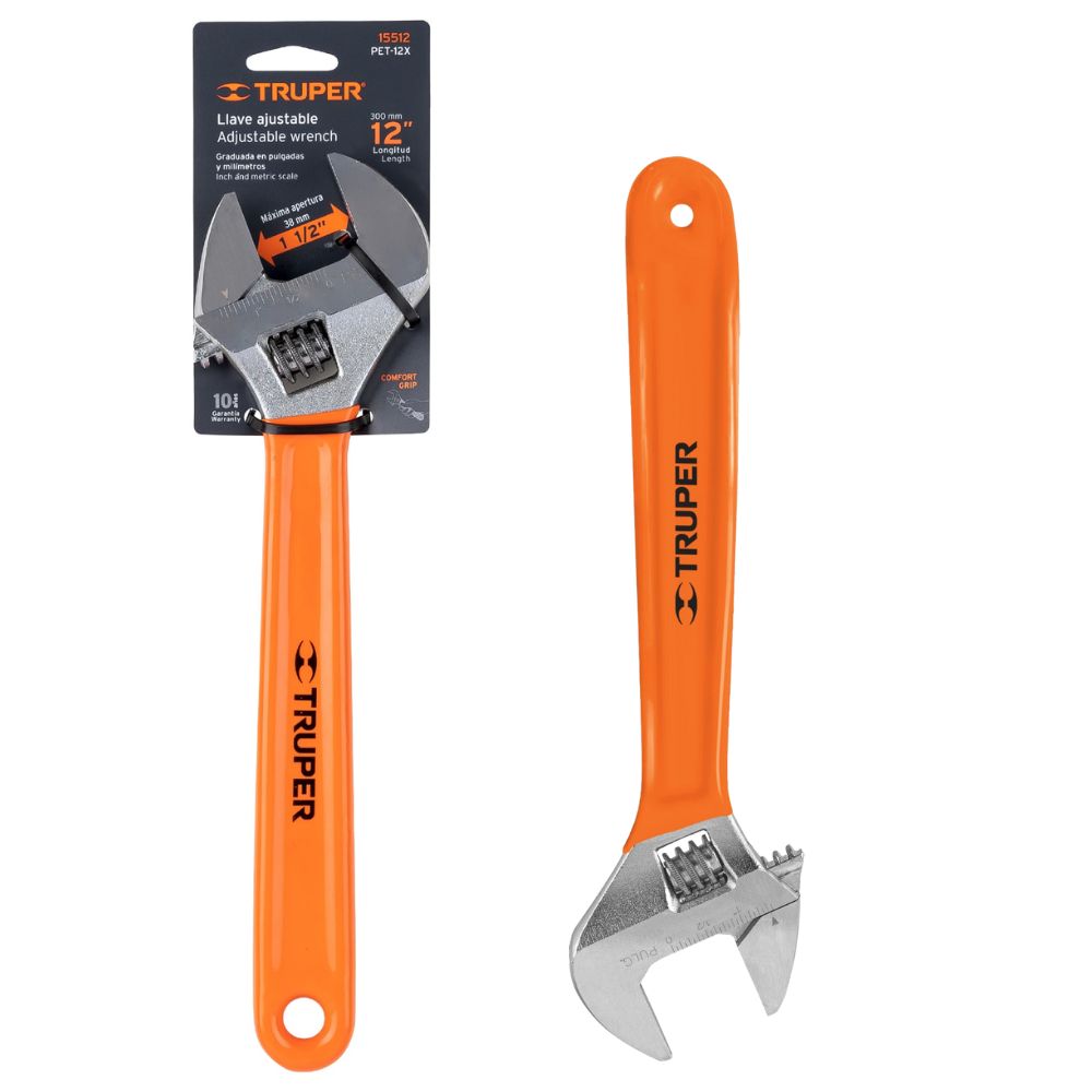Llave francesa 12 Pulg. cromado mango pvc | plazaVea - plazaVea