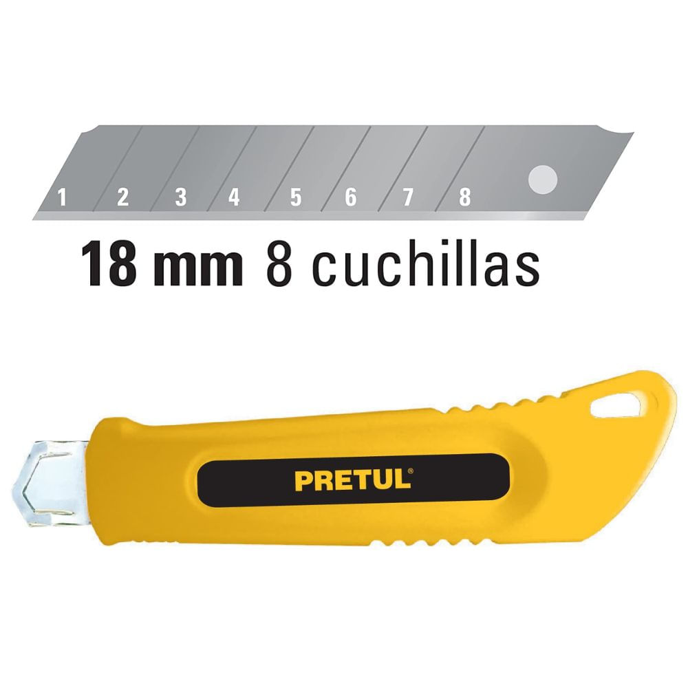 Cutter 18 mm plástico con alma metálica, Pretul | plazaVea - plazaVea