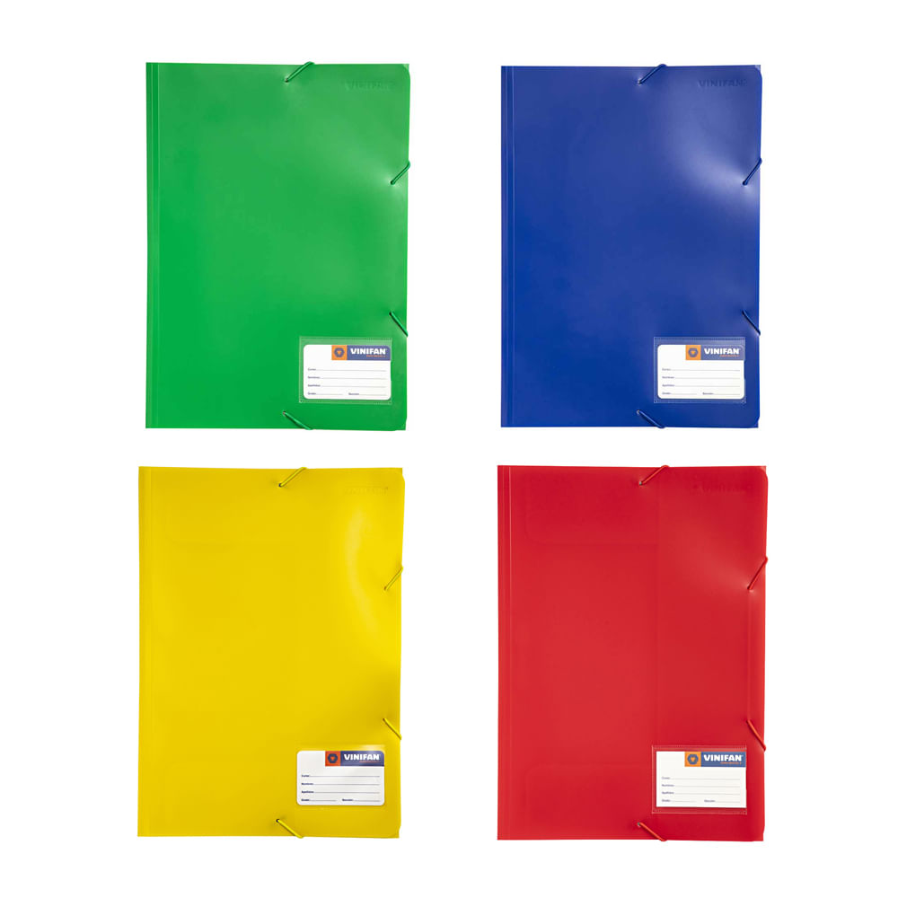 Folder VINIFAN Plastificado Colores con Liga | plazaVea - Supermercado