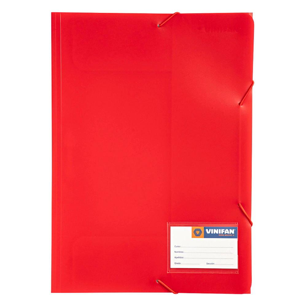 Folder VINIFAN Plastificado Colores con Liga | plazaVea - Supermercado