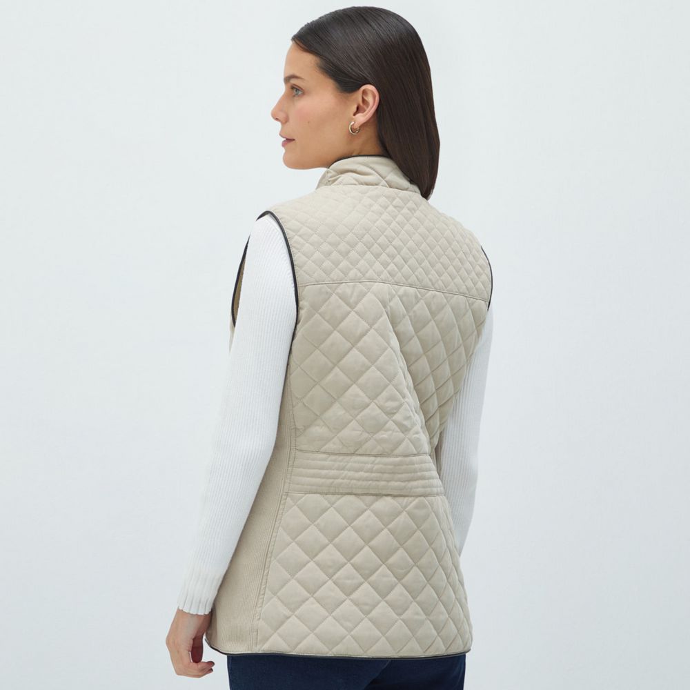 Chaleco Madison Mujer Quilted Rib | plazaVea - Supermercado