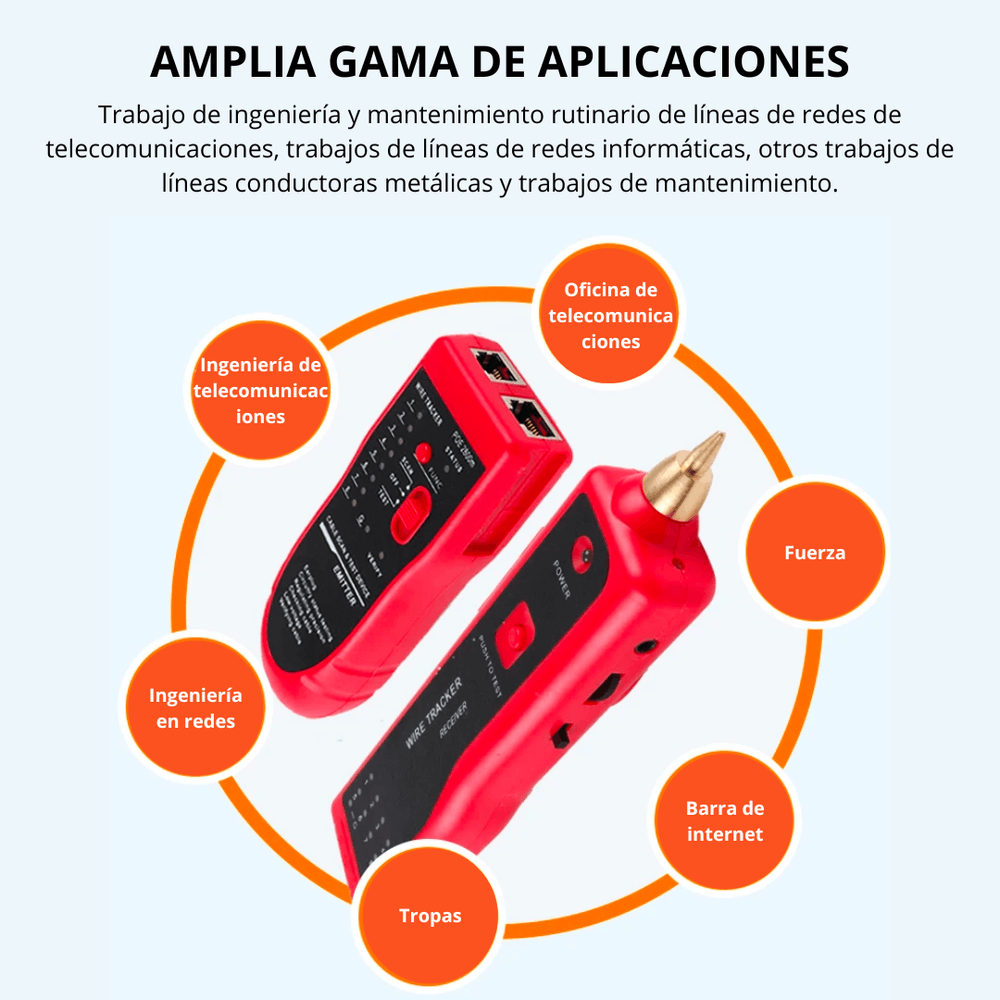 Rastreado de Cable Red LAN Multifuncional Localizador de Fallas JS828 ...