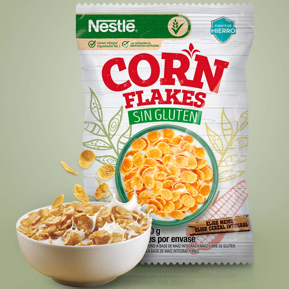 Cereal NESTLÉ Corn Flakes sin Gluten Bolsa 740g | plazaVea - plazaVea