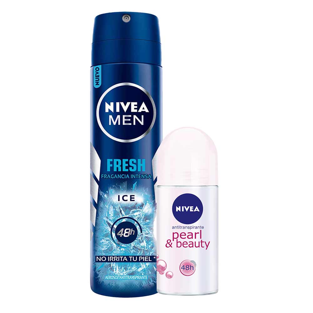 Pack Desodorante Spray NIVEA Fresh Ice Male - Frasco 150ml ...