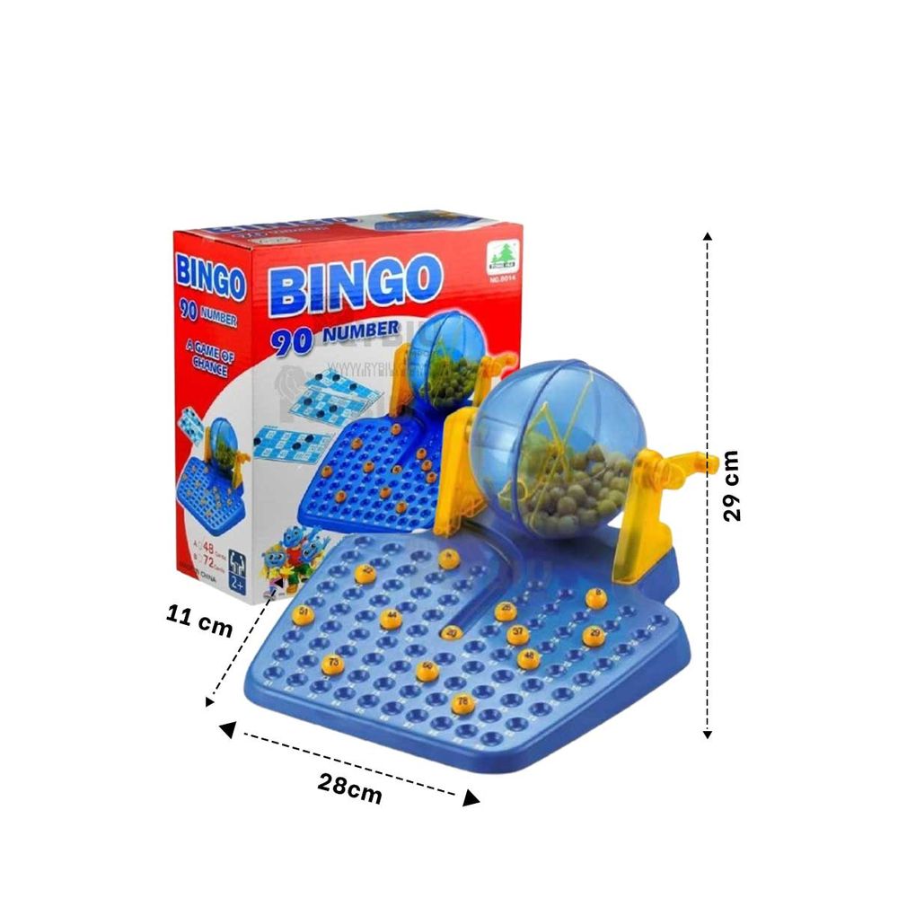 Bingo Familiar 48 Cartas con Caja Roja Color Celeste| plazaVea ...