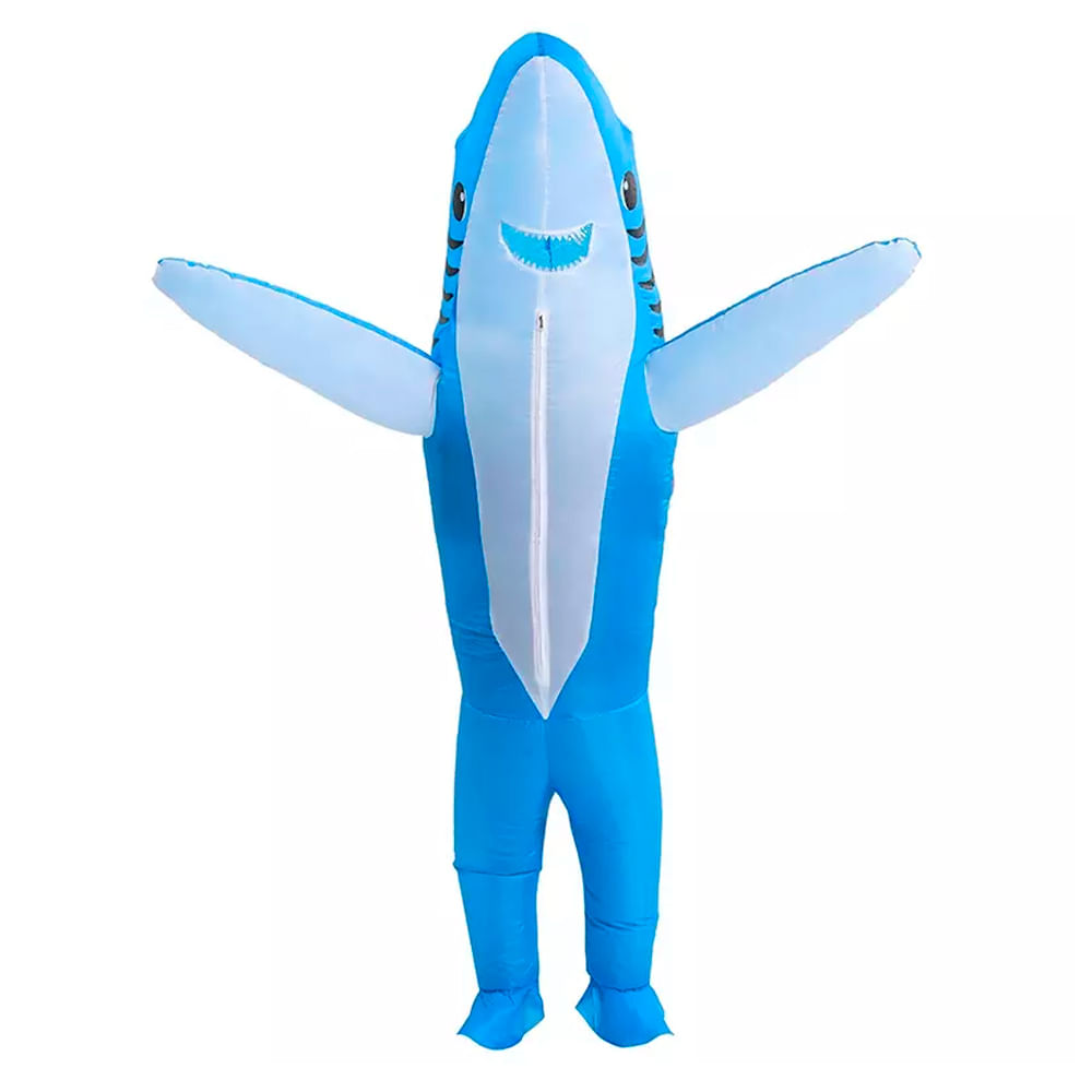 Disfraz de Tiburón Inflable Azul Halloween Cosplay | plazaVea - plazaVea