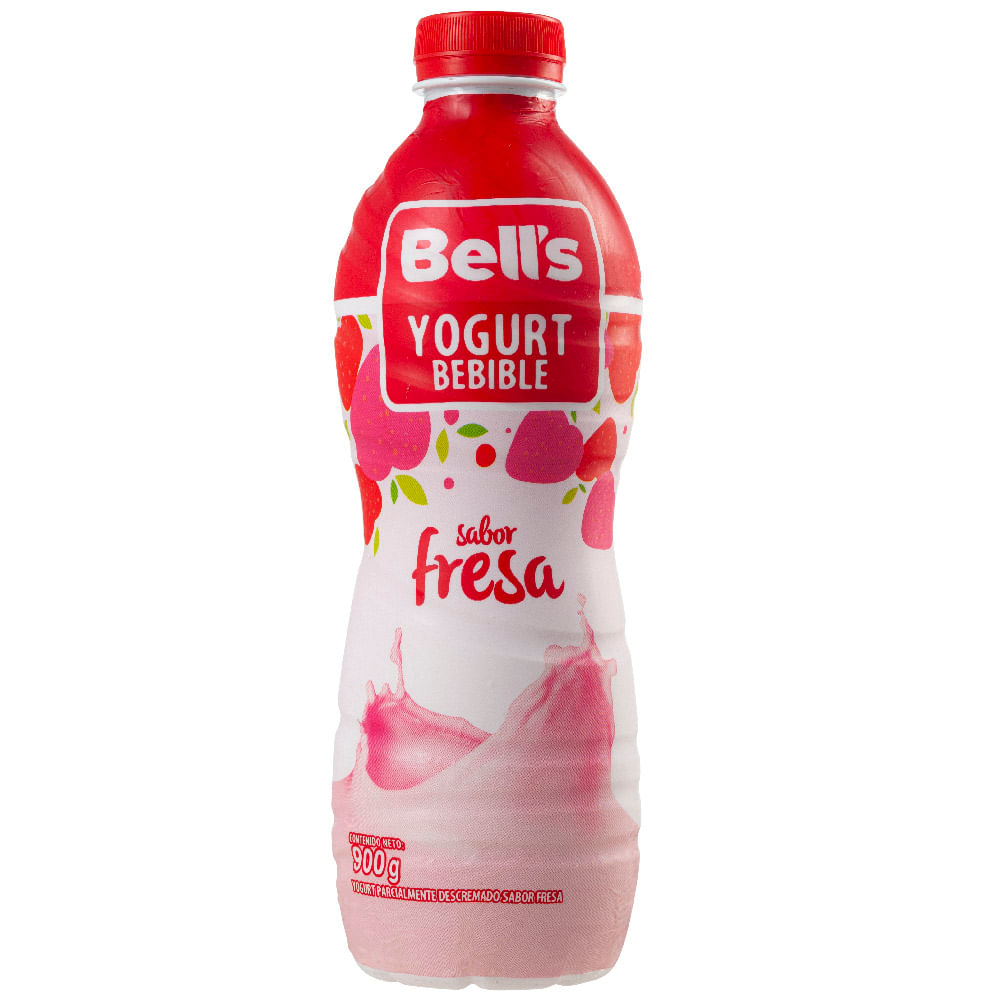 Yogurt Bebible BELL'S Sabor a Fresa Botella 900g | plazaVea - Supermercado