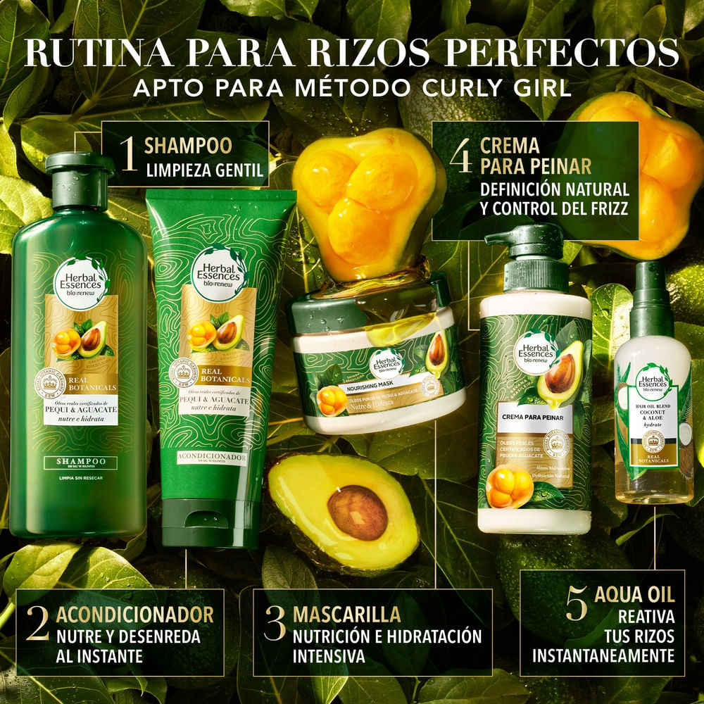 Herbal Essences Biorenew Pequi And Aguacate Crema Para Peinar 300ml Plazavea Supermercado