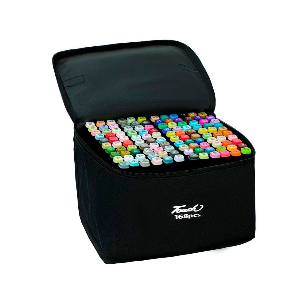 Plumones Touch 168 Piezas Doble Punta con Base | plazaVea - plazaVea