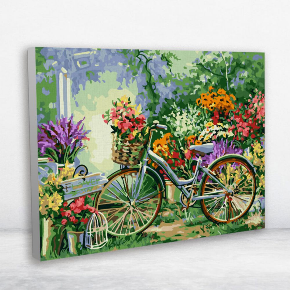 Pintura Por Numeros Maka Flower Bike | plazaVea - plazaVea