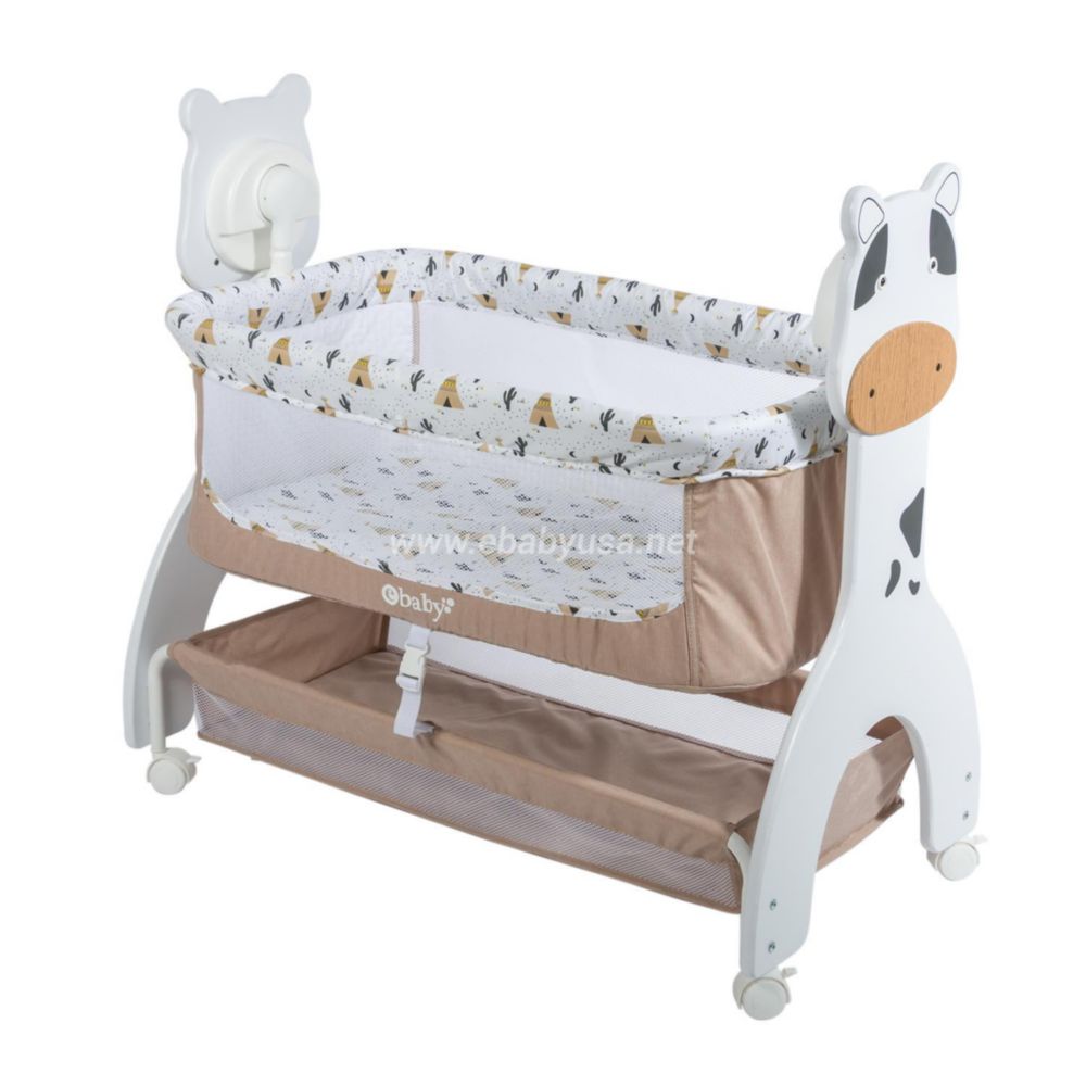 Cuna Mecedora Ebaby Aura Beige | plazaVea - plazaVea