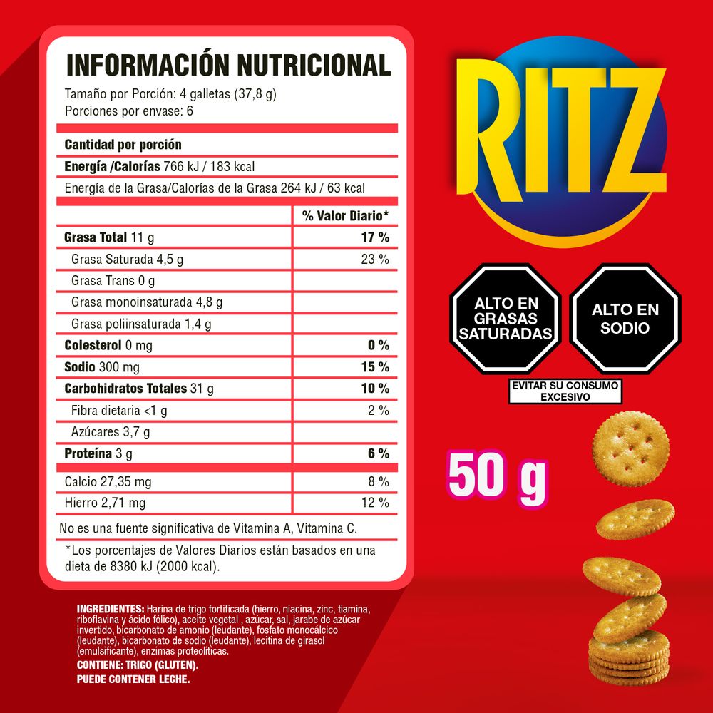 Galleta RITZ Mini Paquete 50g | plazaVea - plazaVea