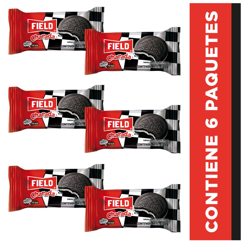 Galletas FIELD Charada Sixpack Paquete 226.8g | plazaVea - plazaVea